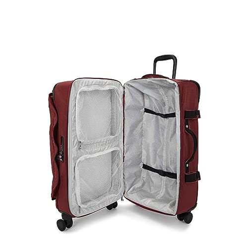 Kipling Women's Spontaneous Medium 4 Wheel LuGGage Flaring Rust