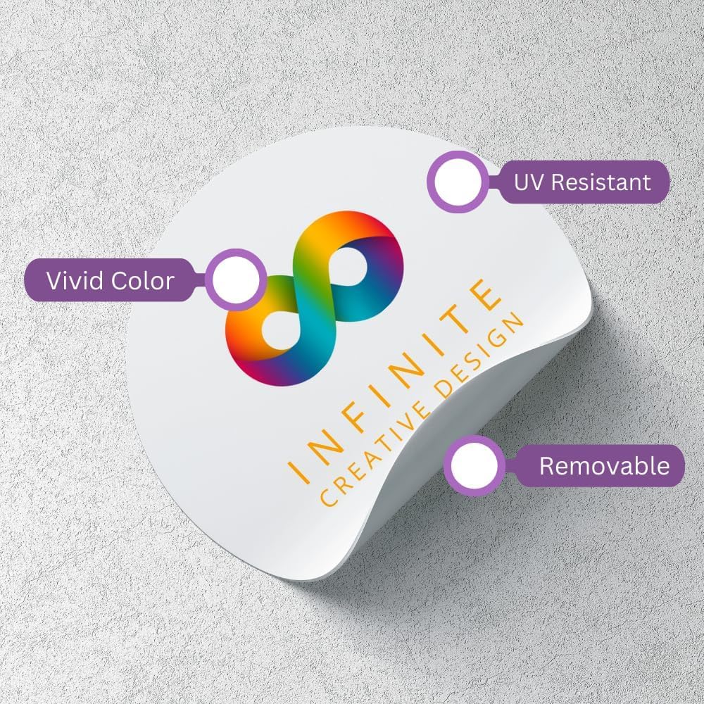 Fairwinds Designs Large Custom Vinyl Decals - Full Color Custom Sticker Printing | Personalized Stickers for Business Logo - Ideal for Windows, Doors, Walls, Vehicles, Cars, Trucks