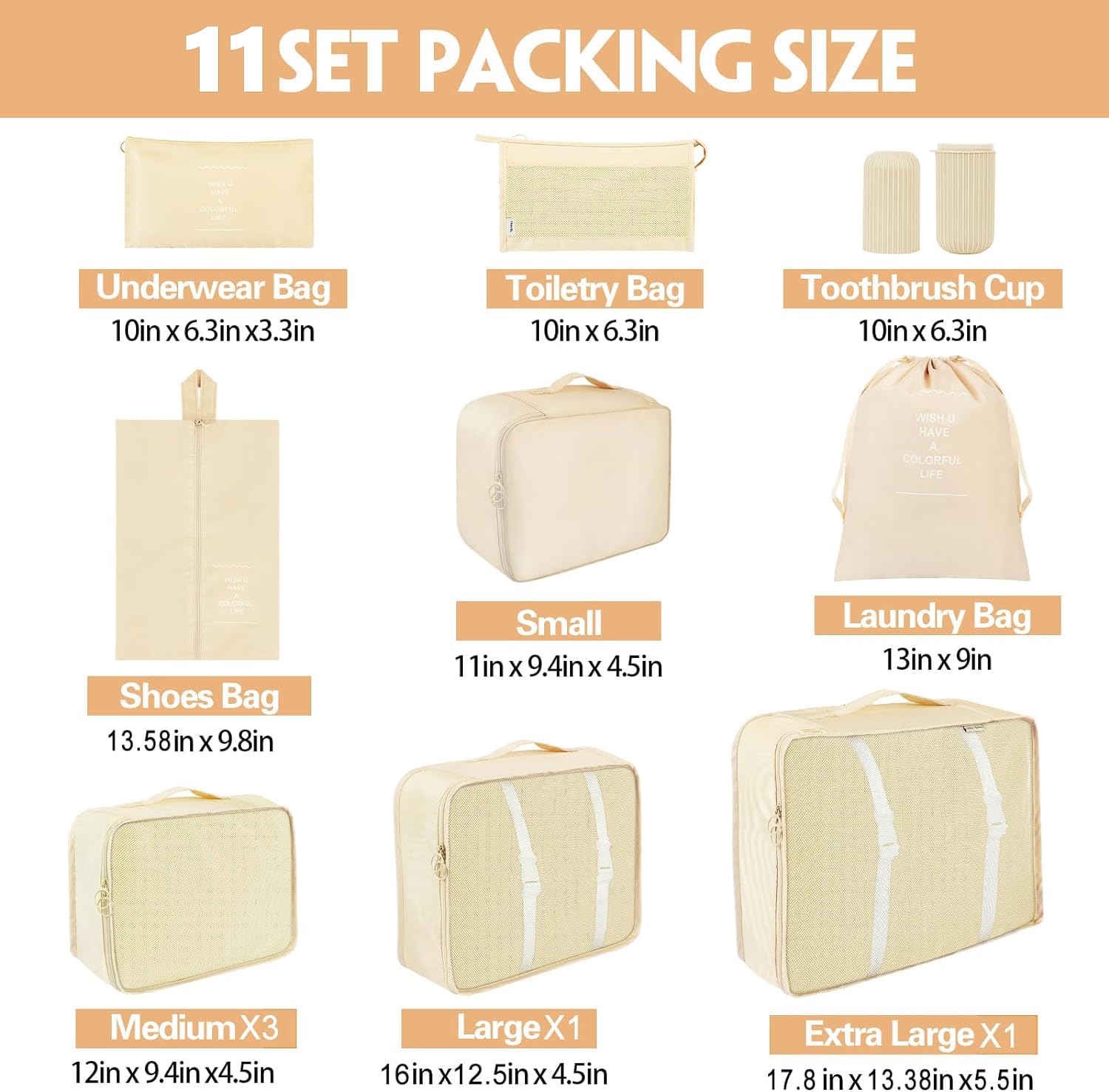 Packing Cubes for Suitcase Travel, ππ πππ Lightweight Travel Essential Luggage Organizer Bags Set, Travel Bags Packing Cubes for Travel Accessories Cosmetics Toiletries Storage Bags