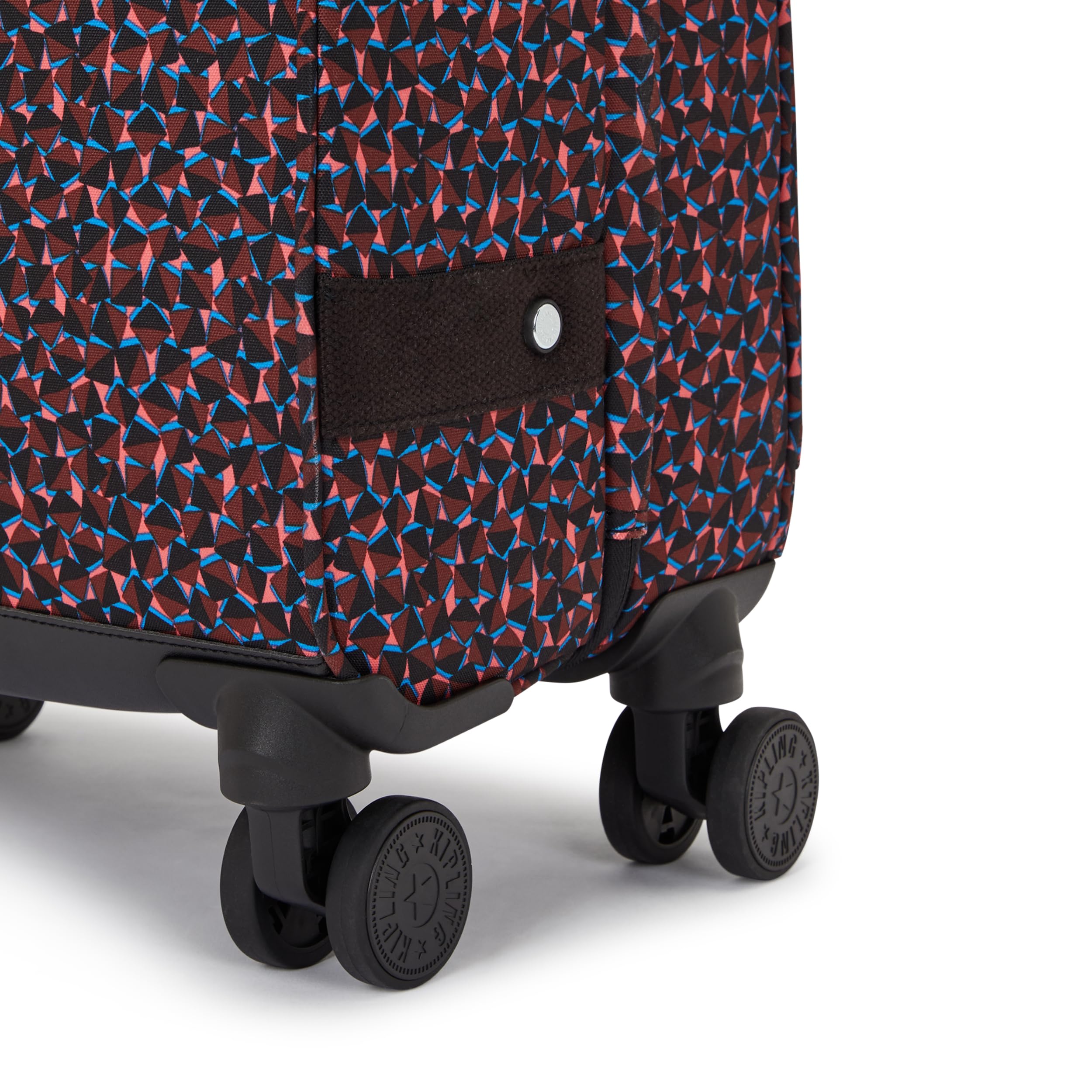 Kipling Women's Spontaneous Small 4 Wheel LuGGage Happy Squares Print