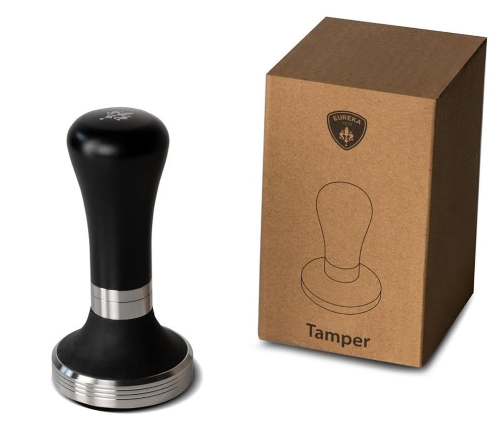 Eureka Perfect Grip 58.3mm Adjustable Espresso Tamper, Black
