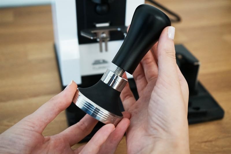 Eureka Perfect Grip 58.3mm Adjustable Espresso Tamper, Black