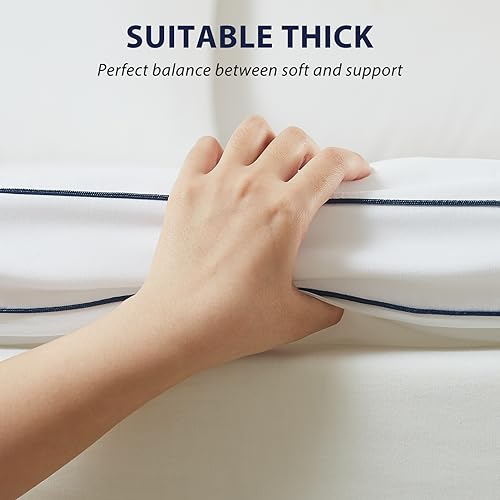 Homemate Mattress Pad Topper Queen - Cooling Pillow Top Quilted Fitted Mattress Pad Cover for Hot Sleepers - Mattress Pad Cover Plush Bed Topper Down Alternative Ultra Soft Mattress Protector for Back