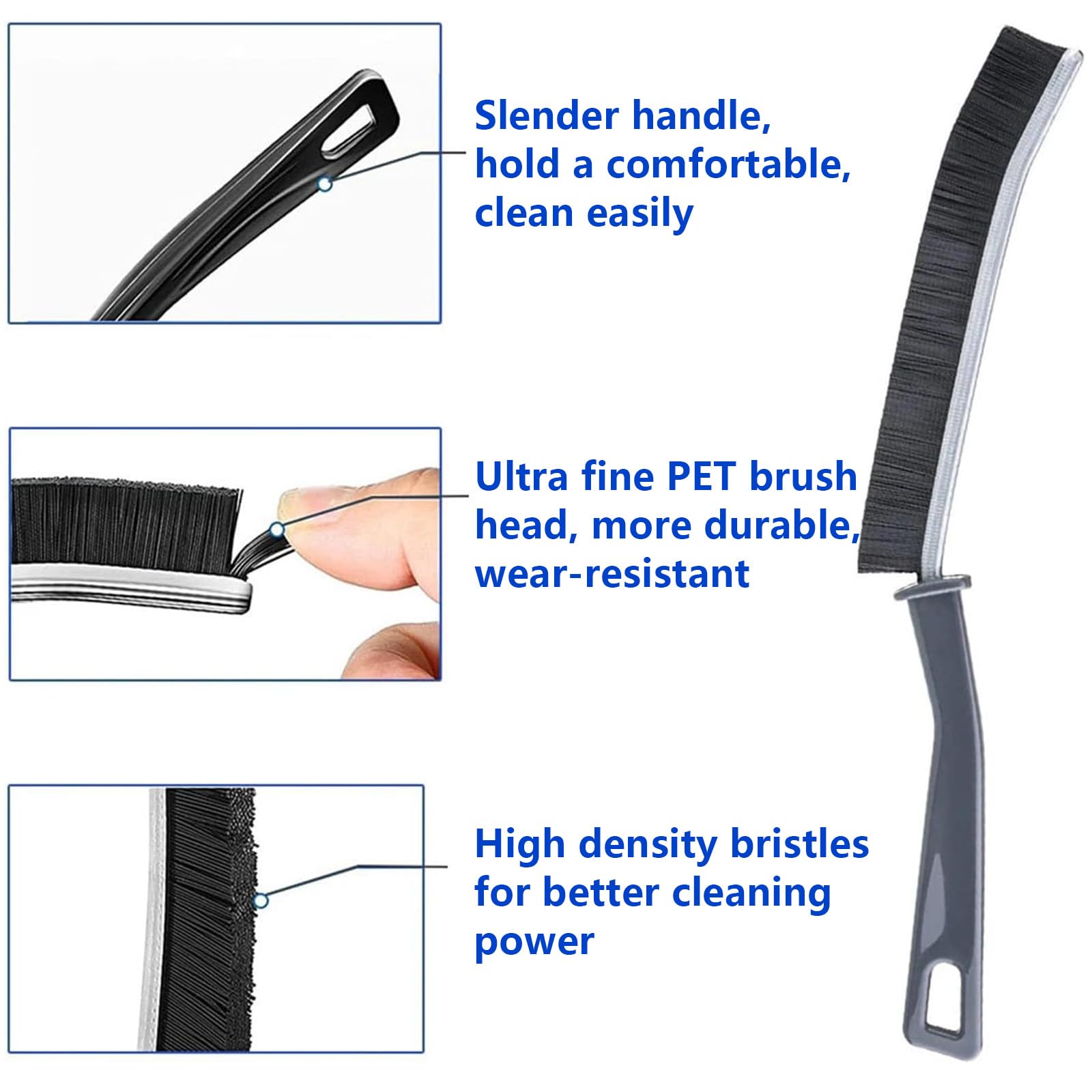 SAPYONY 4Pcs Bathroom Crevice Gaps Cleaning Brush,Clean The Dead Corners of Bathroom Kitchen Tiles, Multifunctional Window Slots, and Brushes,Used for Cleaning Gaps