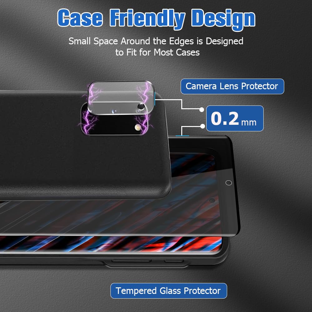 LETANG [1+2Pack] Galaxy S20 5G Privacy Screen Protector with Camera Protector, Anti-Spy,9H Hardness,Bubble Free, 3D Full Coverage Tempered Glass Screen Protector for Samsung Galaxy S20 (6.2 inch)