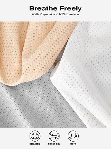 TERMEZY Seamless Thongs for Women No Show Thong Sexy Underwear Breathable Comfortable Panties 5 Pack