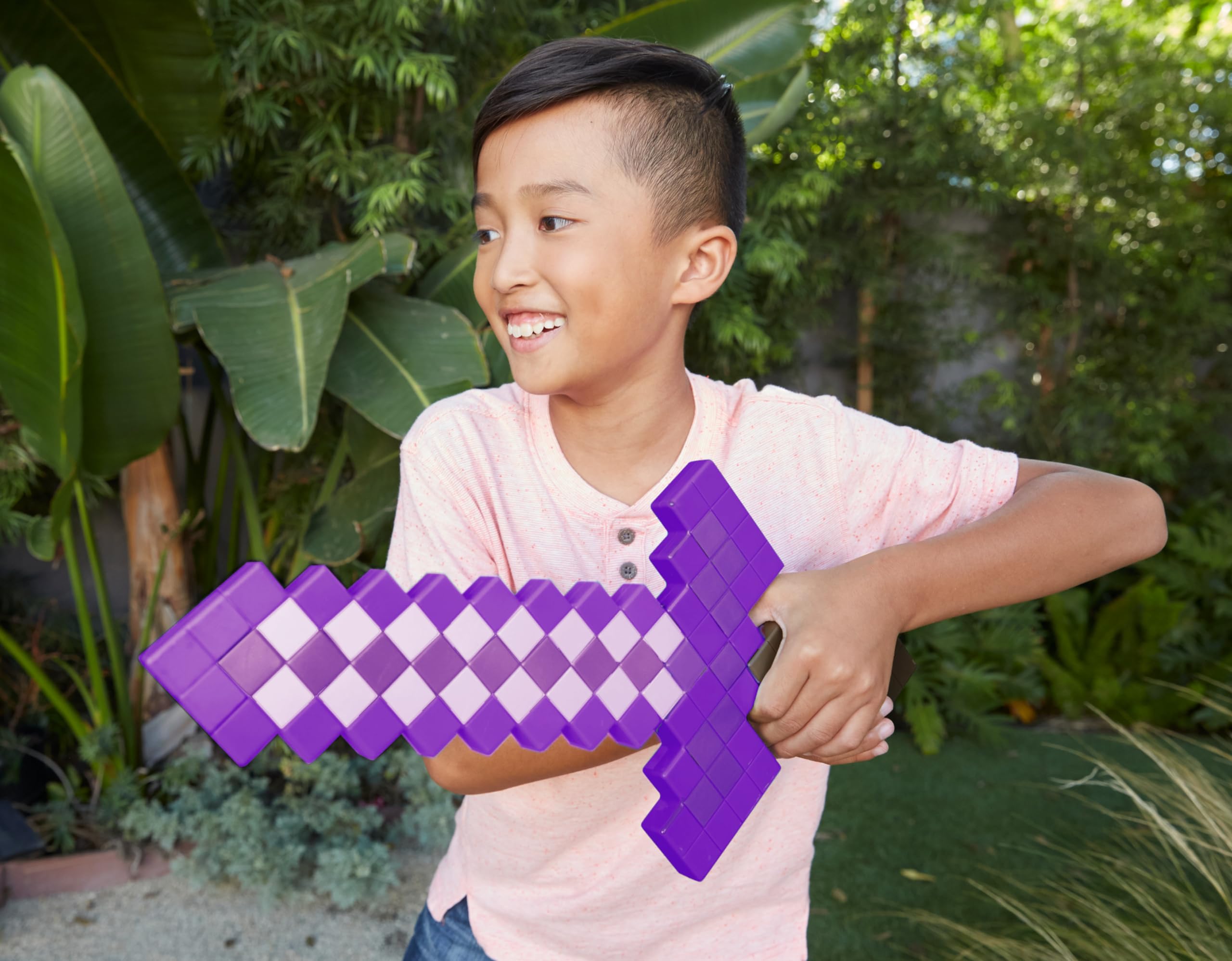 Mattel Minecraft Enchanted Sword, Kid-Sized Wearable Accessory for Role-Play & Costumes