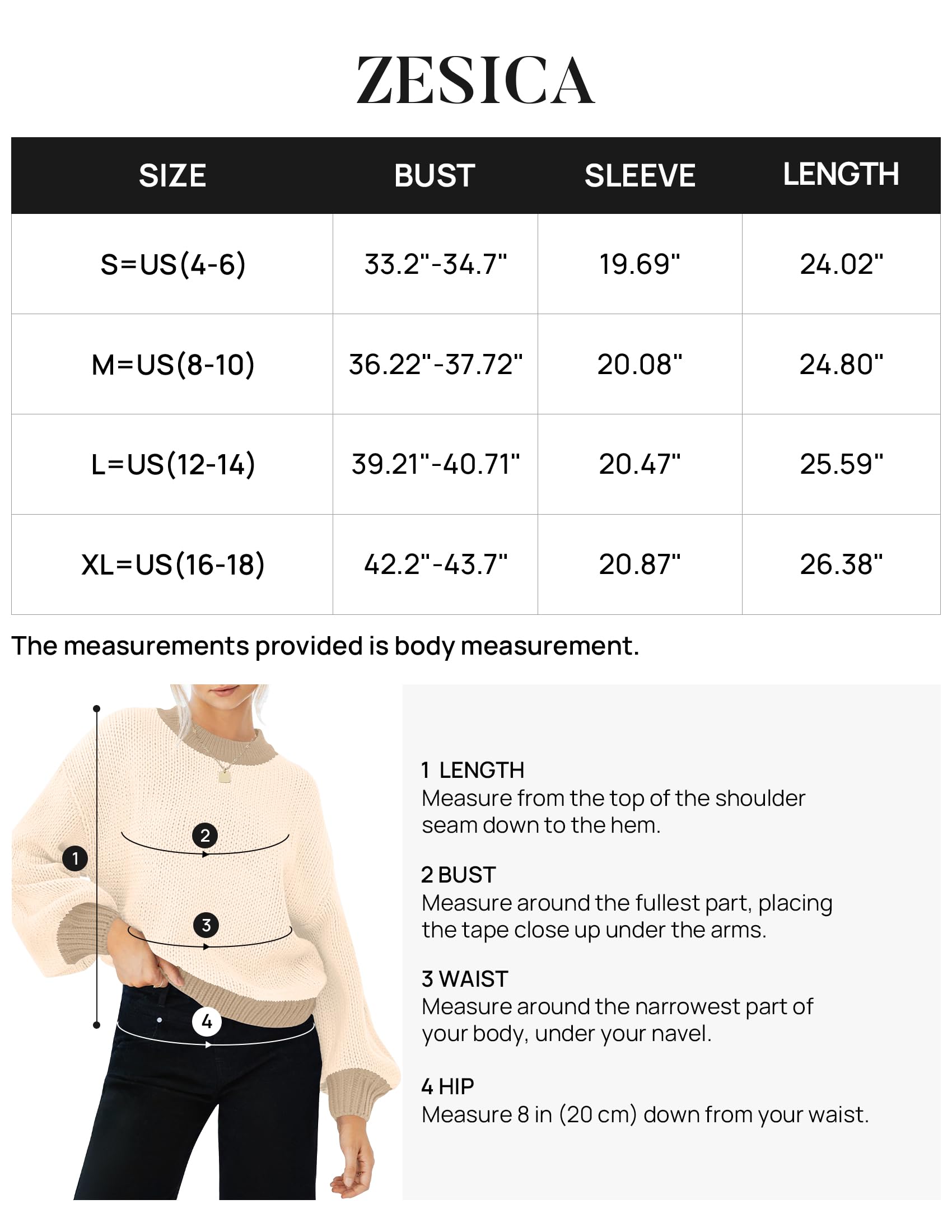 ZESICA Women's Casual Long Sleeve Crew Neck Pullover 2025 Spring Ribbed Knit Loose Contrast Color Sweater Tops,Apricot,Medium