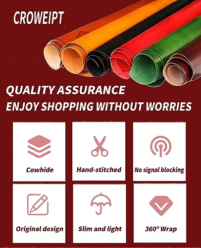 CROWEIPT for Honda Key Fob Cover Car Key case Holder Key Chain Protector Compatible with Pilot 2016-2018, CRV 2017-2018 Accessories