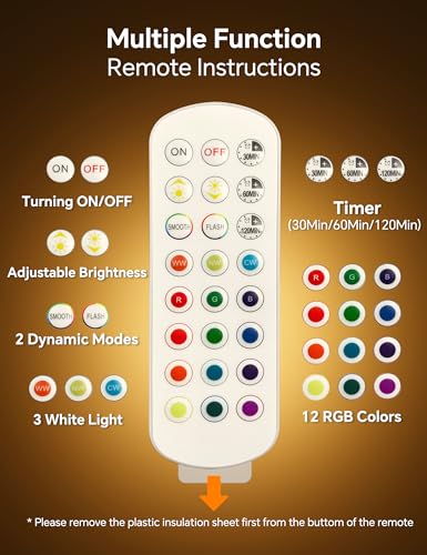 PURSNIC LED Wall Sconces, 16 RGB Colors Dimmable, Wireless Rechargeable Battery Operated, Wall Light with Remote, Magnetic 360°Ball, Auto Timer for Bedroom, Living Room, Hallway, White