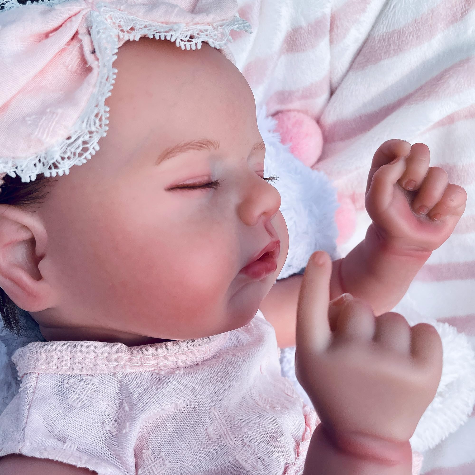 Kaydora Realistic Reborn Baby Dolls - 20 Inch Sleeping Soft Weighted Reborn Doll, Lifelike Handmade Newborn Baby Doll, Advanced Painted Gift Set for Kids Age 3+