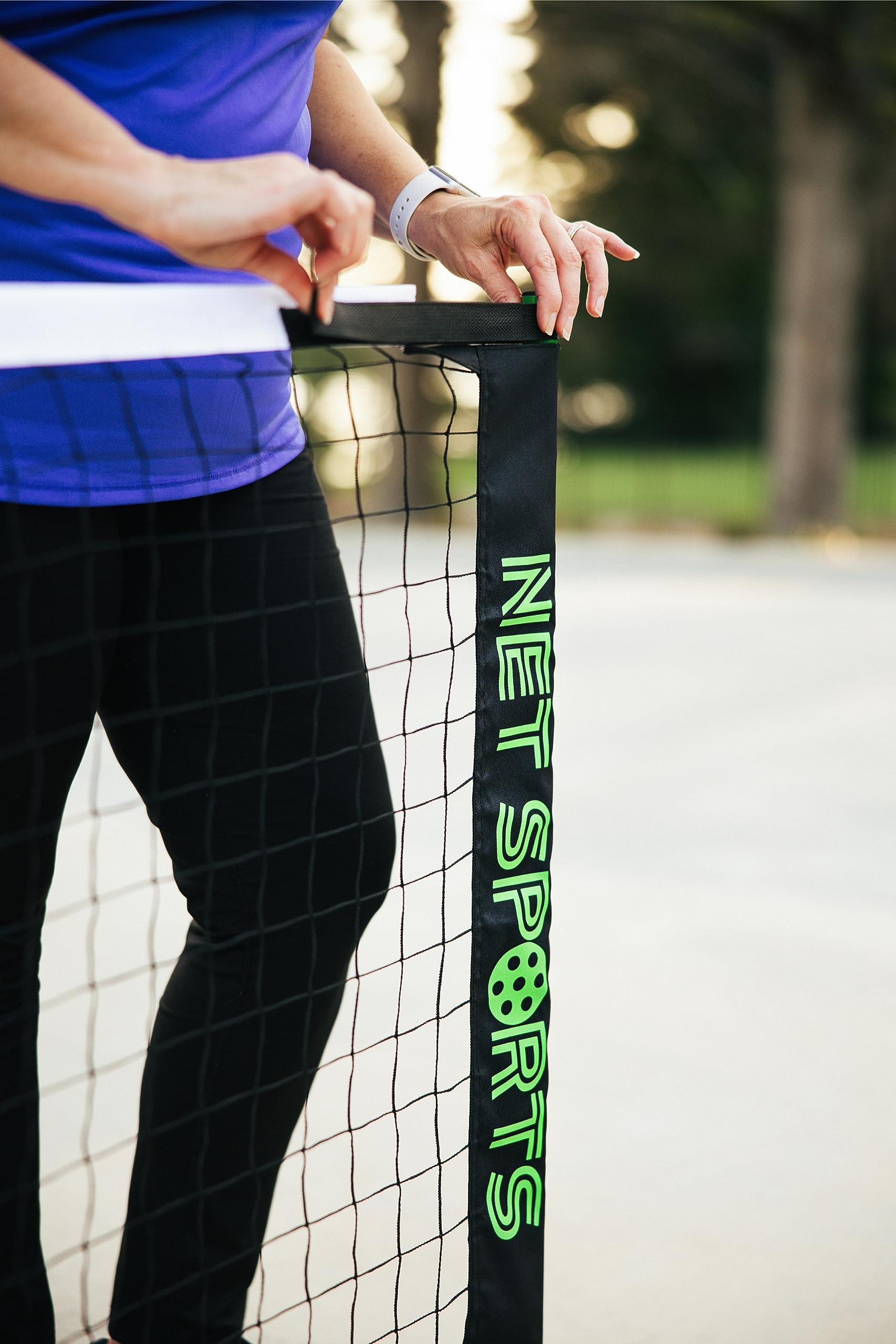 Net Sports Portable Pickleball Net Regulation Size 22 FT Pickle Ball Net for Driveway | Carry Pickleball Bag Nets and Accessories | Outdoor Pickleball Training Aids and Practice w/Easy Instructions