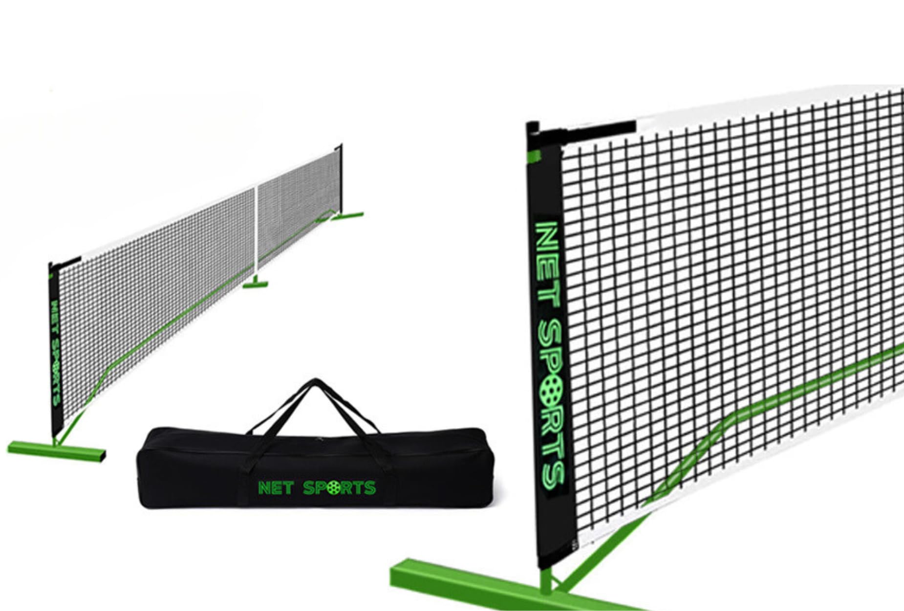 Net Sports Portable Pickleball Net Regulation Size 22 FT Pickle Ball Net for Driveway | Carry Pickleball Bag Nets and Accessories | Outdoor Pickleball Training Aids and Practice w/Easy Instructions