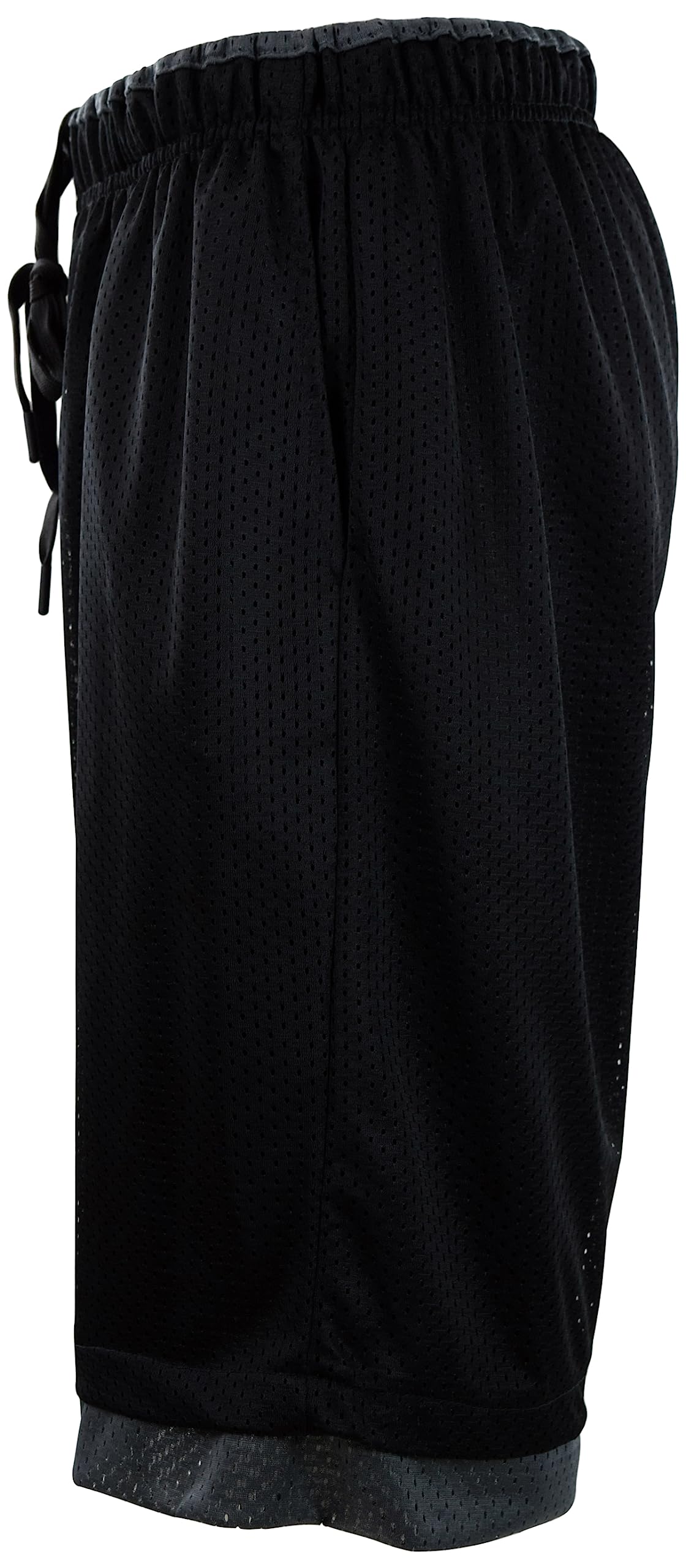 Mens Active Athletic Mesh Training Shorts (4X-Large, 412-Black)
