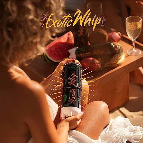 Exotic Whip Strawberry Flavored Cream Chargers - 640G Disposable Nitrous Oxide Tank for Whipped Cream Dispenser - imported European Quality Whipped Cream Canister