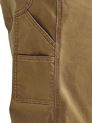 Lee Men's Legendary Workwear Carpenter Jean, Dark Khaki, 35W x 30L