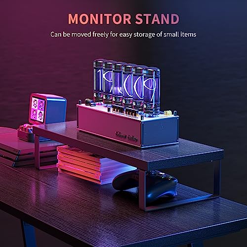 BANTI L Shaped Desk, Computer Gaming Desk, Home Corner Desk, Office Writing Workstation with Large Monitor Stand, Space-Saving, Easy to Assemble, Black