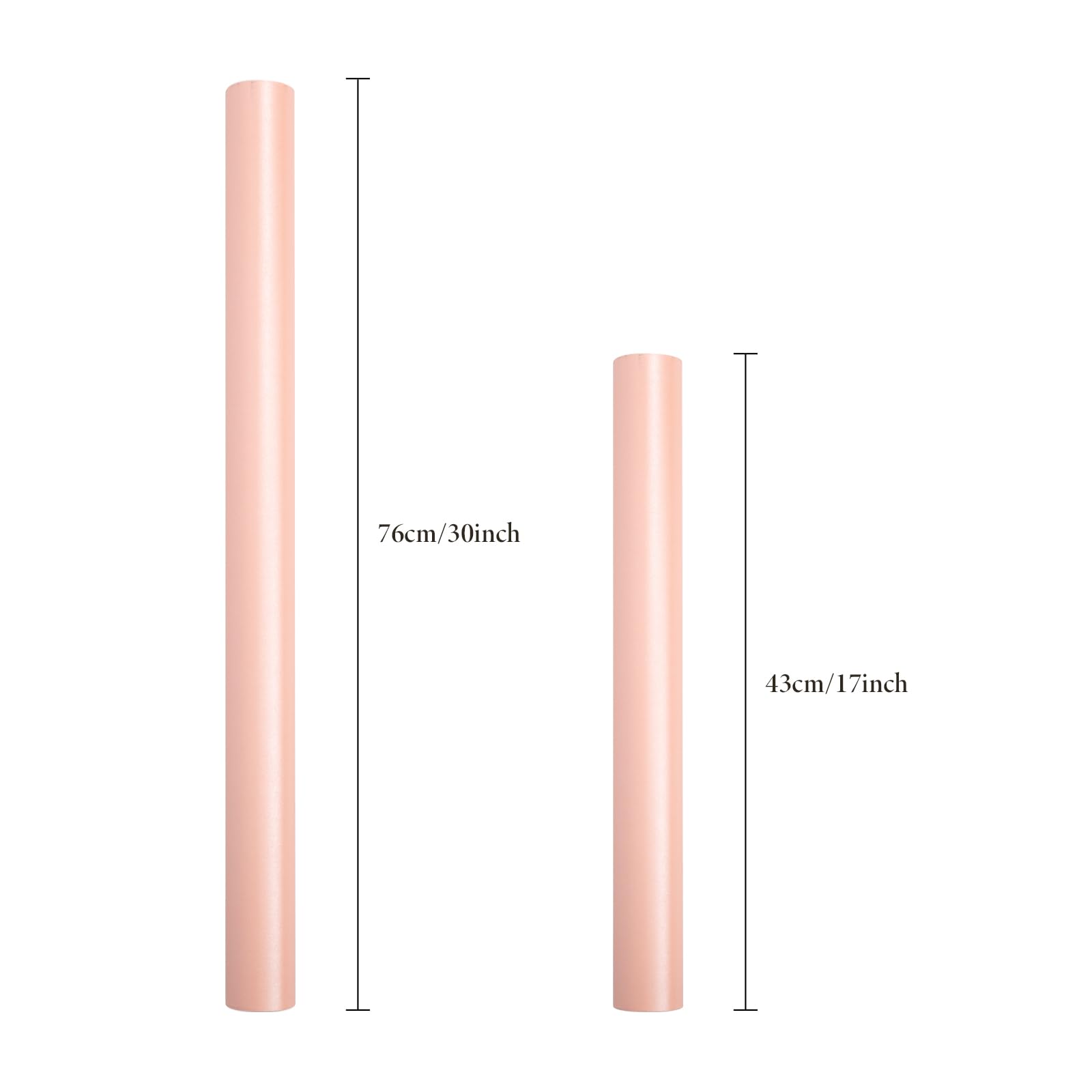 Homeral Pink Baby Shower Wrapping Paper Roll - Shimmer Pearl Luster Reversible Gift Wrap Paper for Baby Shower, Birthday, Wedding, Easter - Mini Roll - 17 Inch x 32.8 Feet