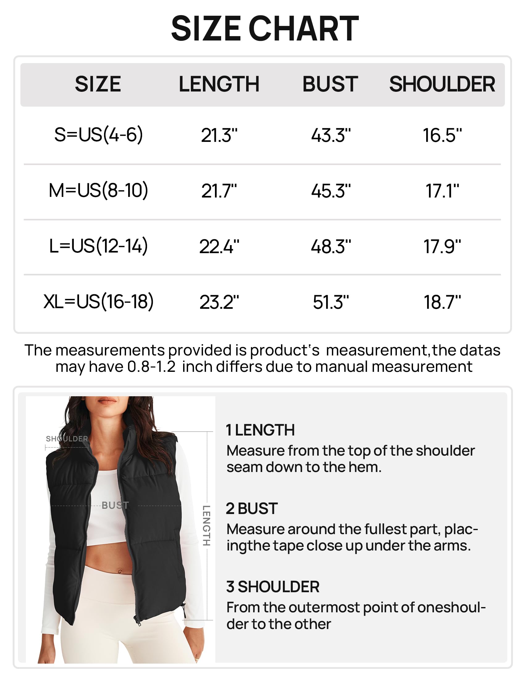 MEROKEETY Women's Quilted Puffer Vest Lightweight Stand-up Collar Soild Color Warm Outewear, Khaki, Small