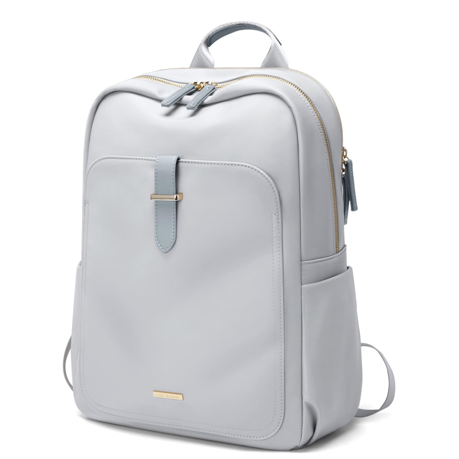 GOLF SUPAGS Laptop Backpack Purse for Women Fits 14 Inch Notebook Casual Daypack Work Travel College Bookbag Fashion Computer Bag (Pale Grey, 14 Inch)