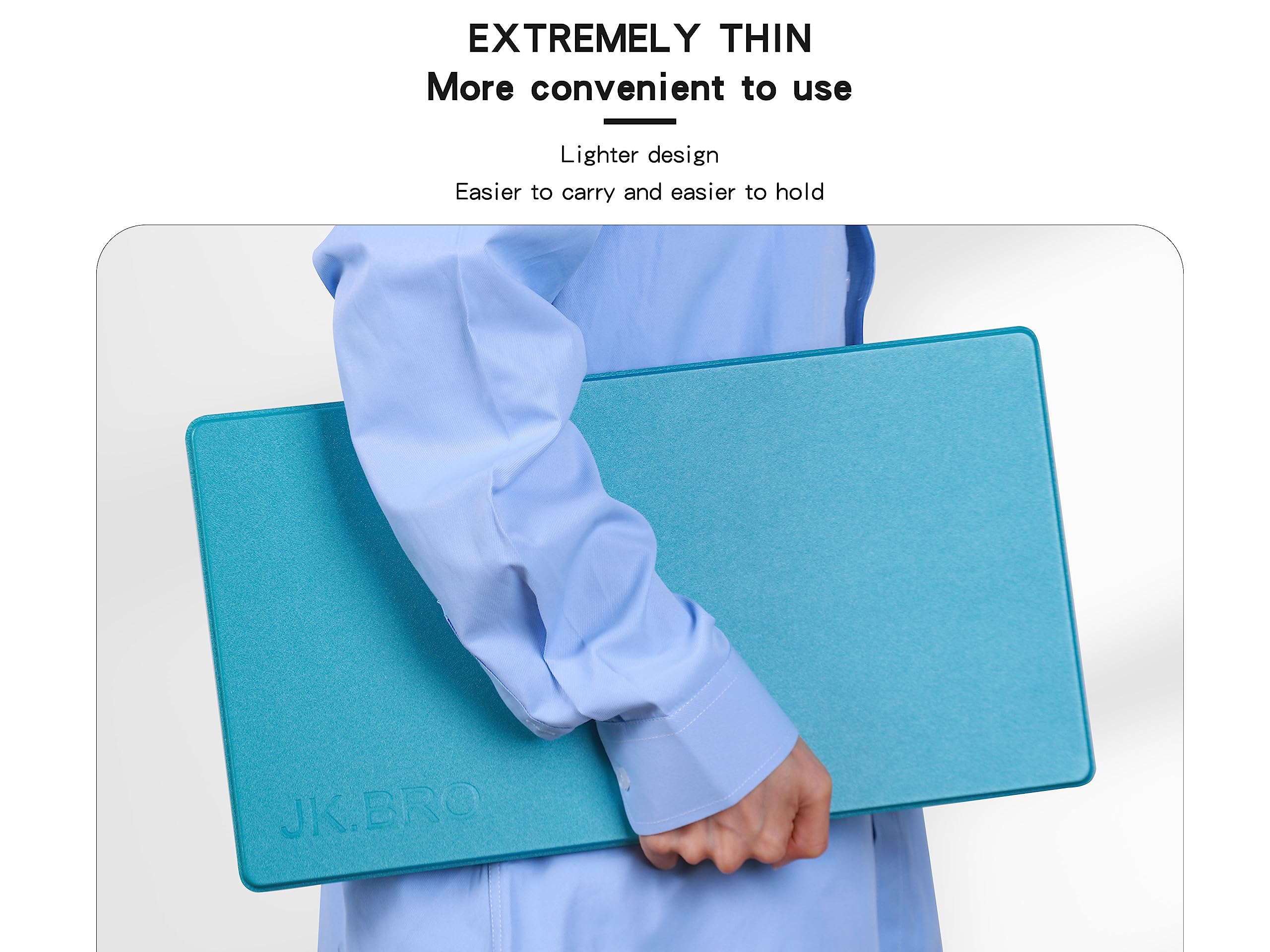MRJKNRO.KJ Folding Table Desk at Home in The Office and car for Computer Laptop Pad Phone Reading Writing Easy to use Carry and stroage Lightweight… (Blue, 9.8“ X21.5“x 9.8")