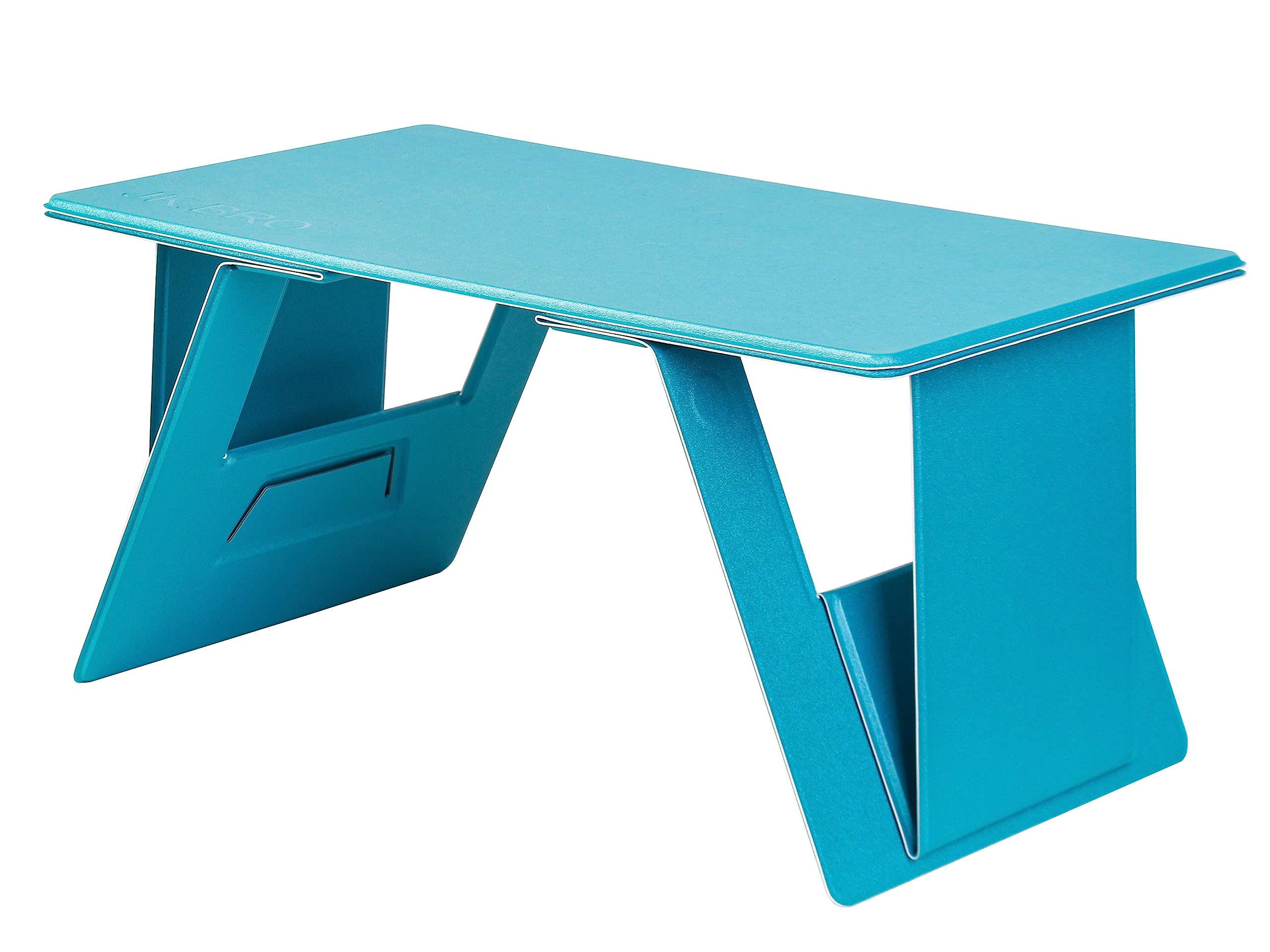 MRJKNRO.KJ Folding Table Desk at Home in The Office and car for Computer Laptop Pad Phone Reading Writing Easy to use Carry and stroage Lightweight… (Blue, 9.8“ X21.5“x 9.8")