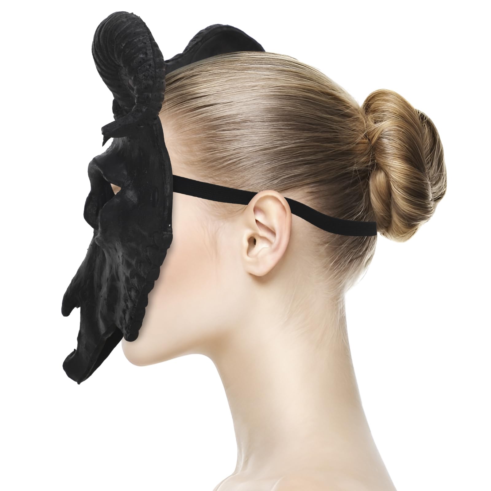 Masquerade Goat Mask Halloween Fox Mask Cosplay Costume Half Face Animal Furry Party Christmas Eye Cat Masks Easter Half-Face Mardi Gras Masks