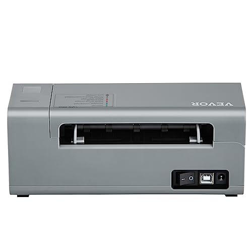 VEVOR Thermal Label Printer, 4x6 Label Printer for Width of 1.57" - 4.25" Labels, w/Auto Label Recognition & Japanese Rohm Printer Head, Compatible w/USPS, Amazon, Ebay, Etsy, UPS etc
