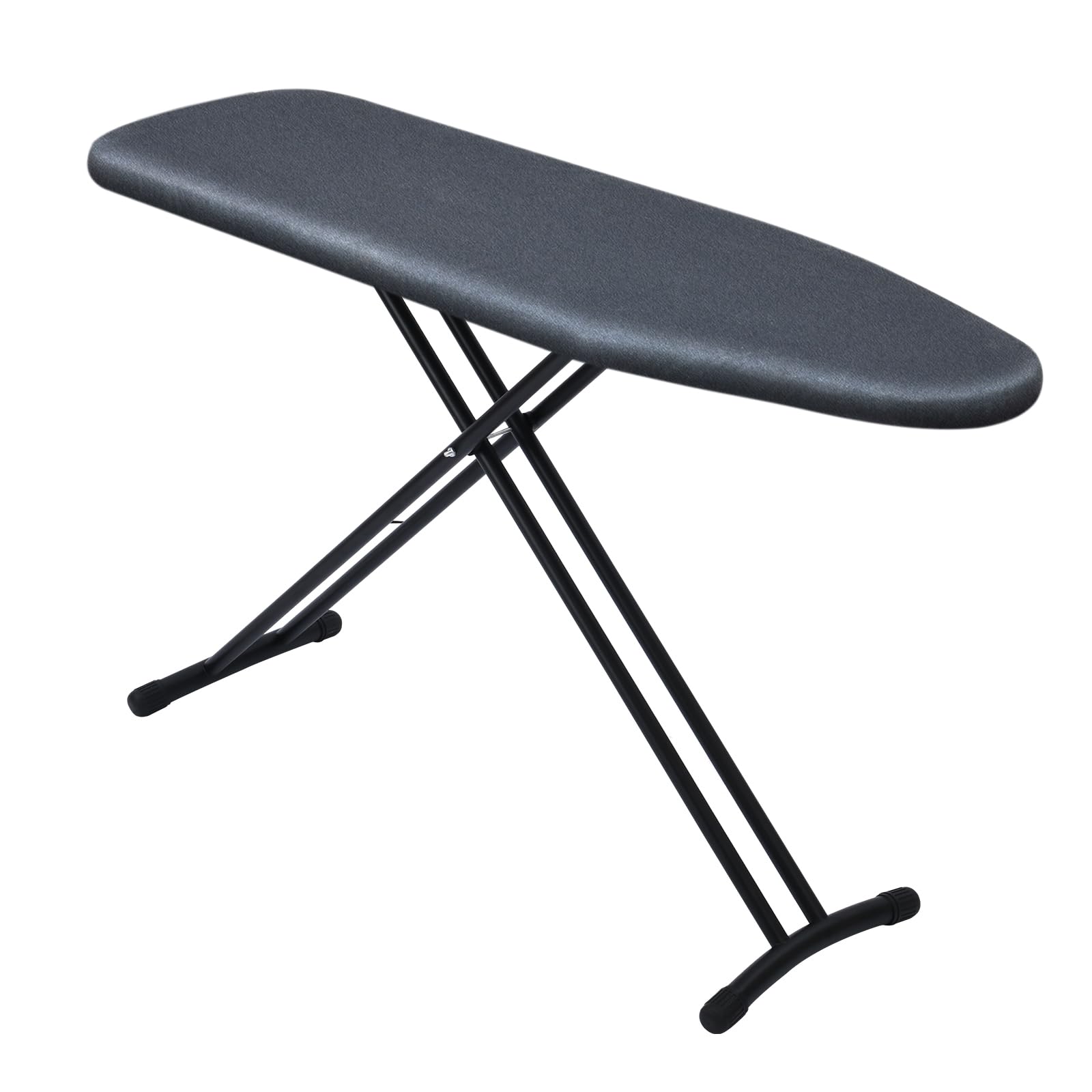 Ironing Board Bumkimue, Compact and Space Saver Iron Board, Height Adjustable up to 36", 3 Layer Cover Pad, 4-Leg Fold-Up, for Home Laundry Room or Dorm Use (Size 43x13 in)