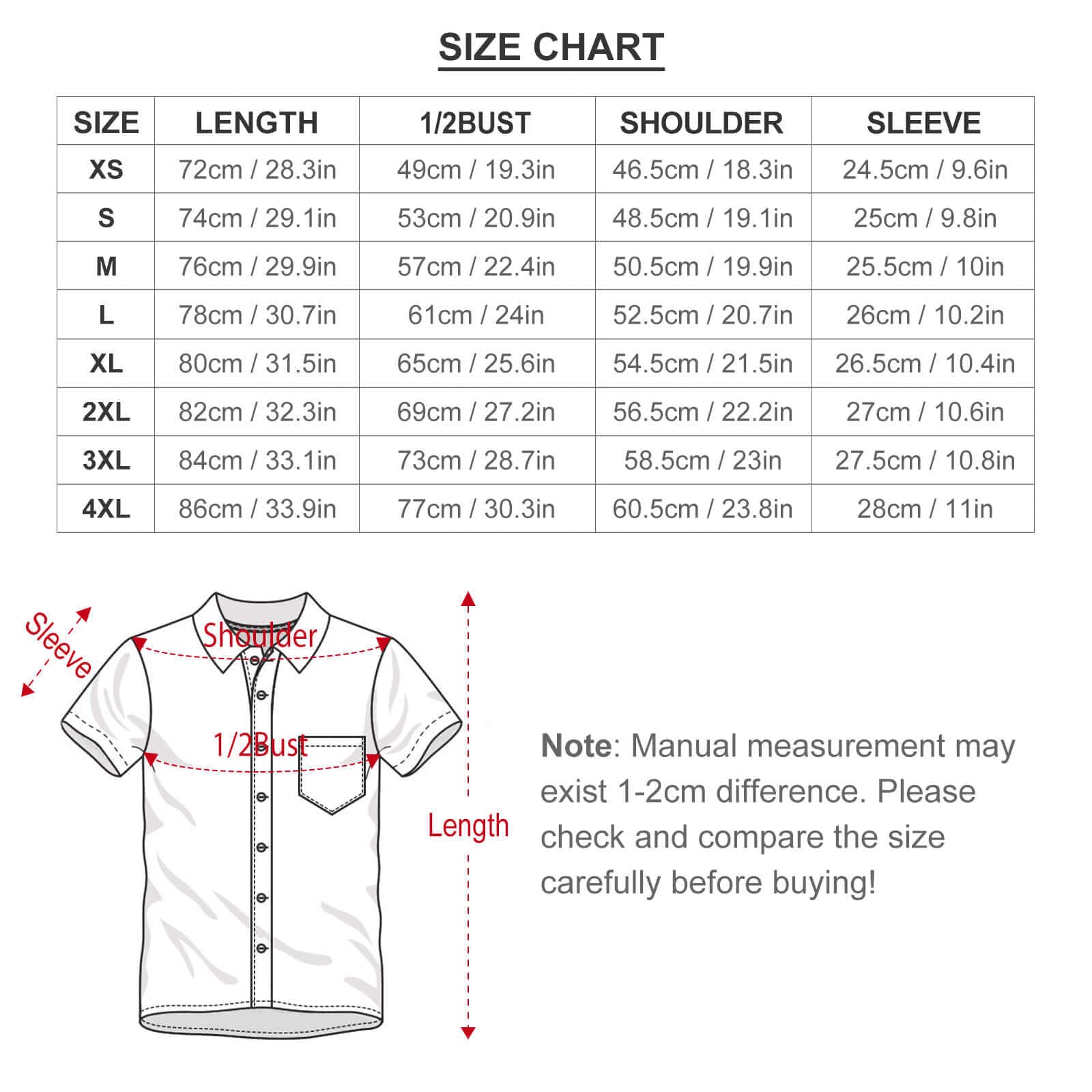 Cerburny Hawaiian Shirt for Men Short Sleeve Button Down Red American Flag Mens Casual Summer Beach Printed Shirts