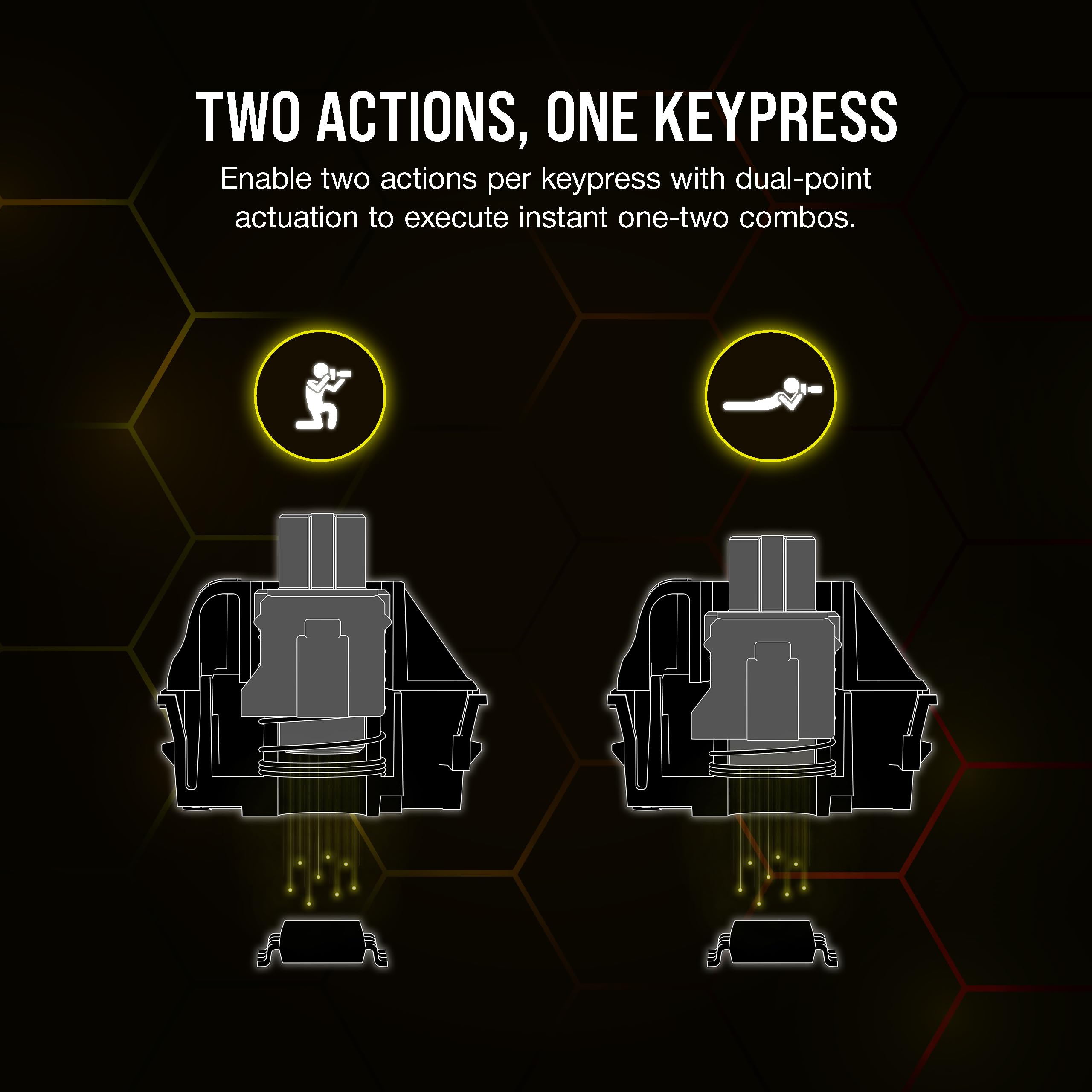 CORSAIR K70 MAX RGB Magnetic Mechanical Wired Gaming Keyboard –MGX Adjustable Switches, Simultaneous SOCD and Rapid Trigger, PBT Double-Shot Keycaps, Sound Dampening, 8000Hz Polling, QWERTY NA, Black