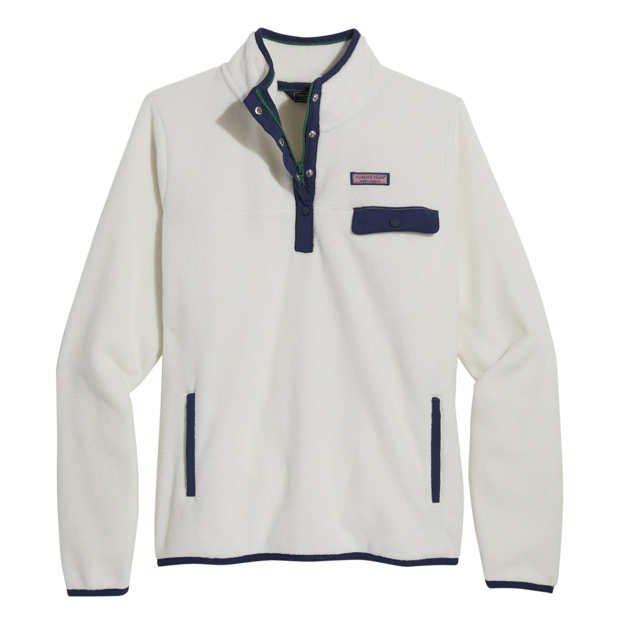 vineyard vines Fleece 1/4 Zip Marshmallow MD