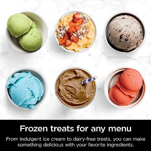 EVANEM 2/4/6PCS Creami Pint Containers, for Ninja Pints,16 OZ Ice Cream Pint Cooler Reusable,Leaf-Proof Compatible with NC299AMZ,NC300s Series Ice Cream Makers,Blue-4PCS