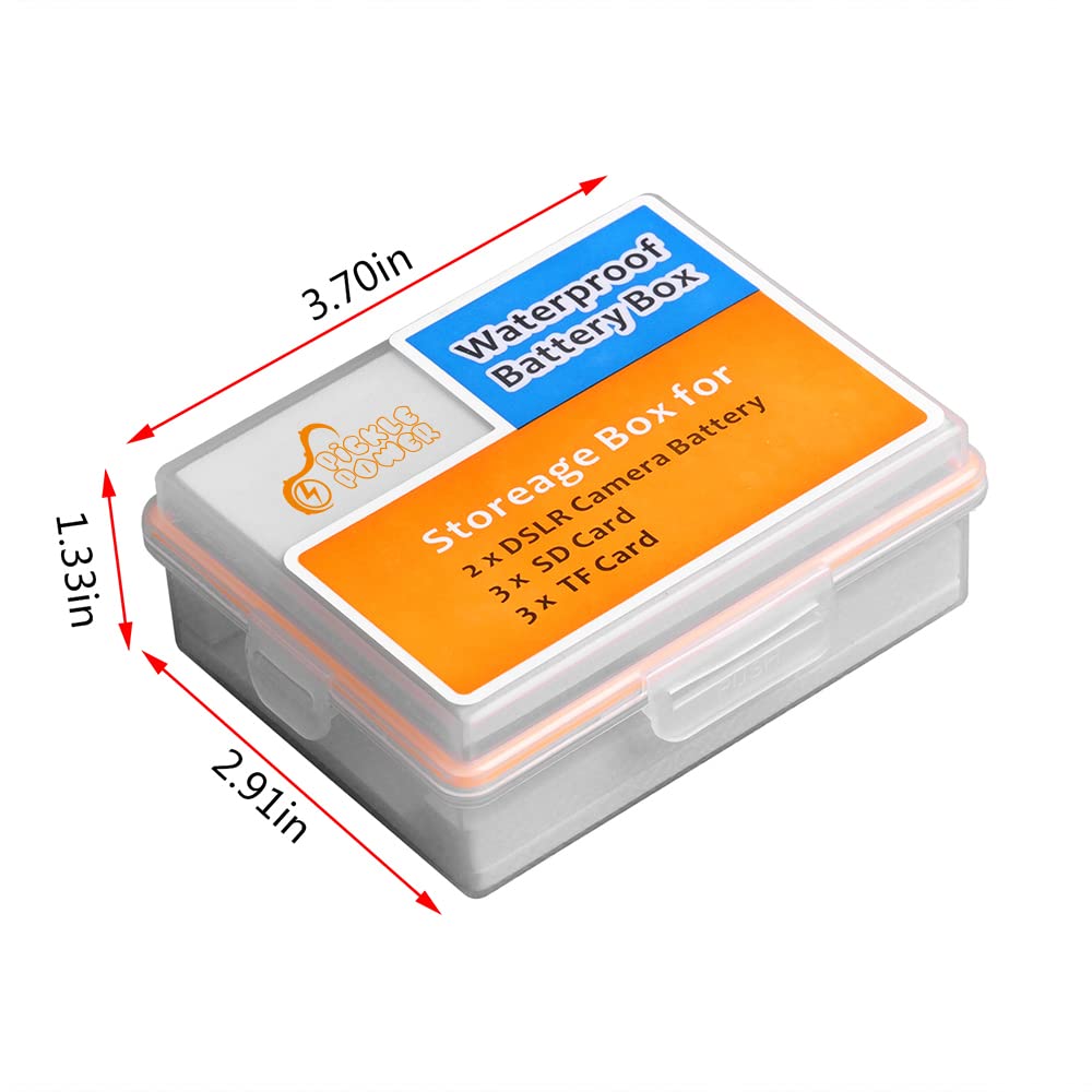 Pickle Power DMW-BLK22 Battery (2-Pack) for Panasonic Lumix DC-S5, DC-S5 II, DC-S5 IIX, GH5 II, GH6, S5II, S5IIX, S5M2, S5M2X, GH5M2, with Battery Storage Case