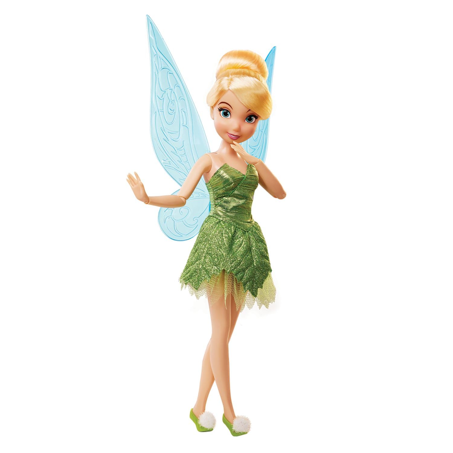 Disney Store Official Princess Story Doll - Tinker Bell from Peter Pan, 11 Inches, Includes Coloring Area and Additional Dress, Classic Outfit, Perfect for Girls