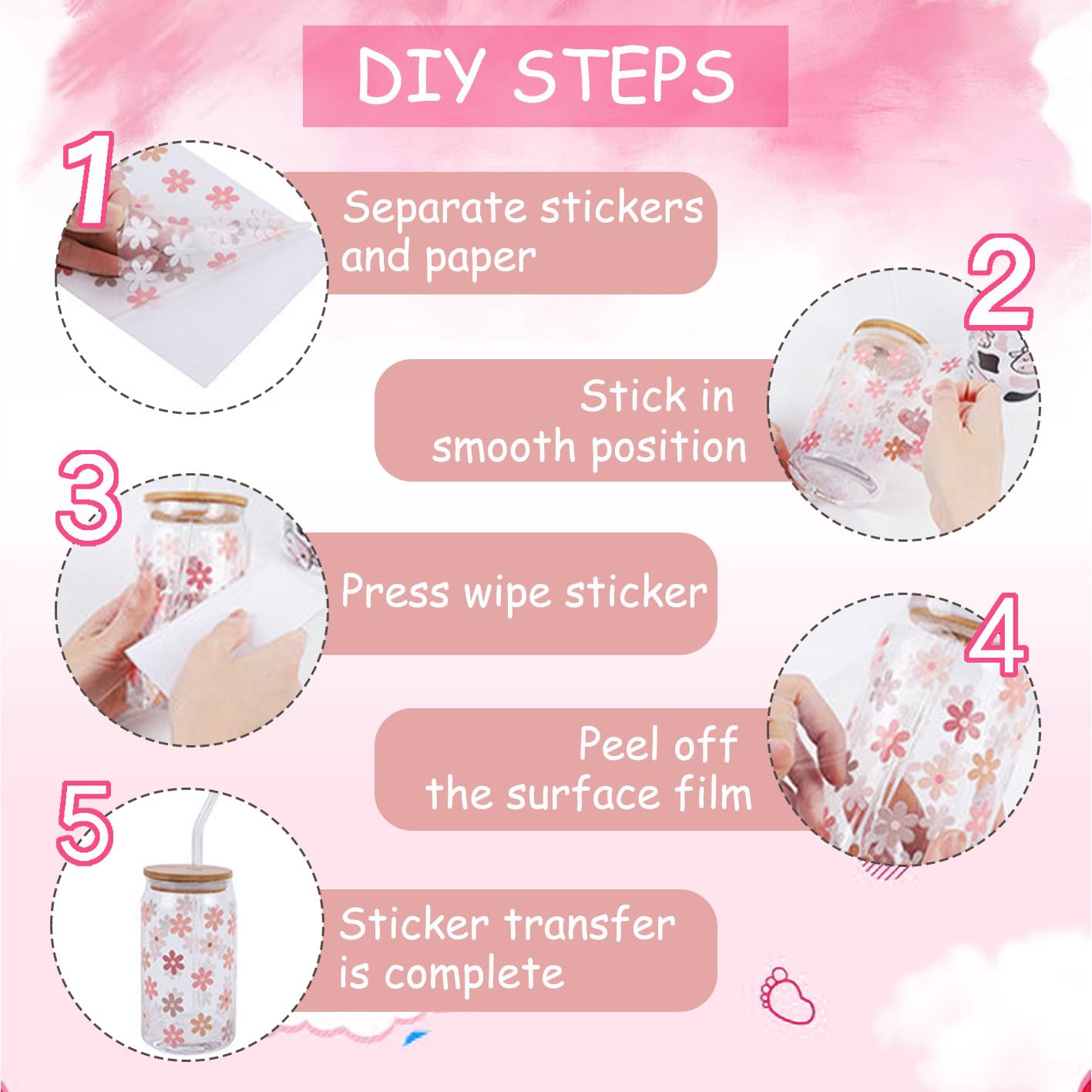 YOKUSHI UV DTF Cup Wraps for 16 OZ, 15 Sheets Farmhouse Animal Theme Decals Transfer Stickers for Glass Cups Tumblers