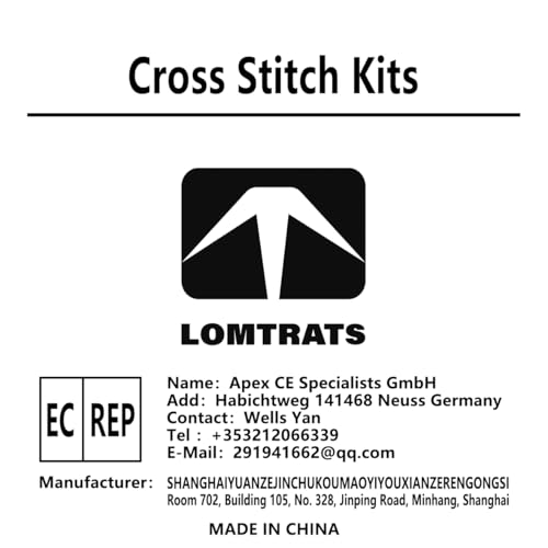 LOMTRATS Stamped Cross Stitch Kits 11CT Embroidery Starter Kit DIY Needlework Craft Tree of Life Autumn for Beginner or Novice