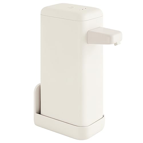 QANYI Automatic Foaming Soap Dispenser, USB Rechargeable Auto Sensor 3 Gear Foam Adjustable, 13.5oz/400ML PETG+ABS Wall Mount Soap Dispenser, Touchless Hand & Dish Soap Pump for Bathroom, Kitchen