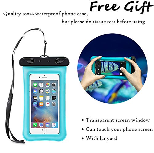 OMGear Waterproof Dry Bag Camping Gear Must Haves Dry Sack With Phone Pouch 40L/30L/20L/10L/5L Essentials for Kayaking Beach Boating River Paddling (Blue Fish,2L)