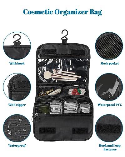 Instraella Compression Packing Cubes for Suitcases, 11 Set Packing Cubes Travel Accessories With 3 Compressible Packing Cubes, Travel Makeup Bag, Shoe Bag, Cable Organizer Bag For Carry On Luggage