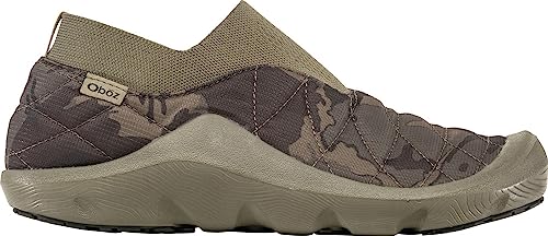 Oboz Unisex Whakatā Puffy Low Print Boot, Camo (Women's 14 / Men's 12)