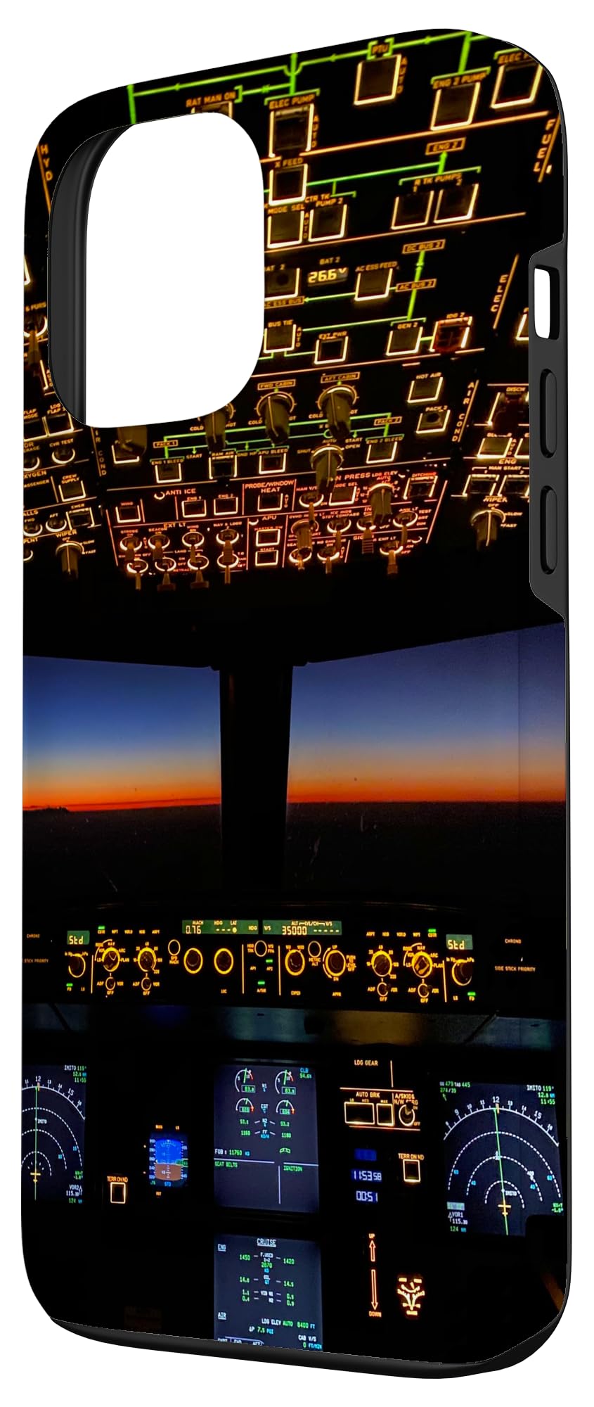 iPhone 13 Pro Max Plane Cockpit flight instruments Aircraft Pilot Aviation Case