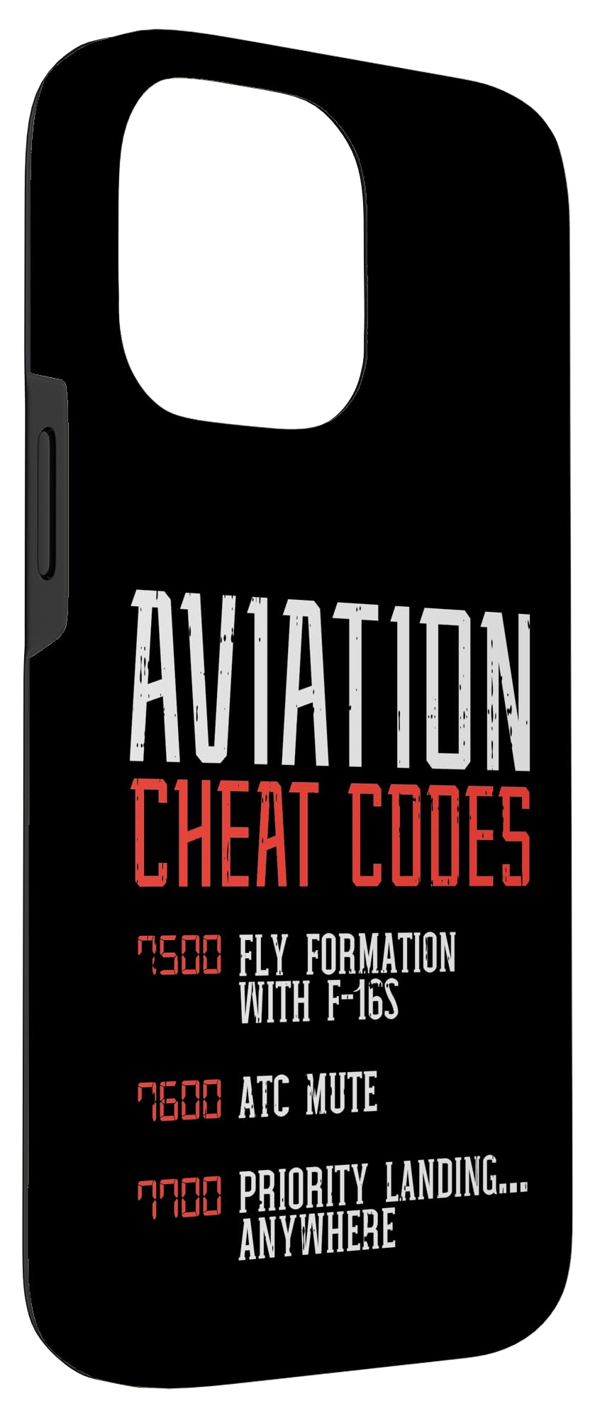 iPhone 14 Pro Max Aviation Cheat Codes Funny Airplane Humor Pilot ATC Gift Case