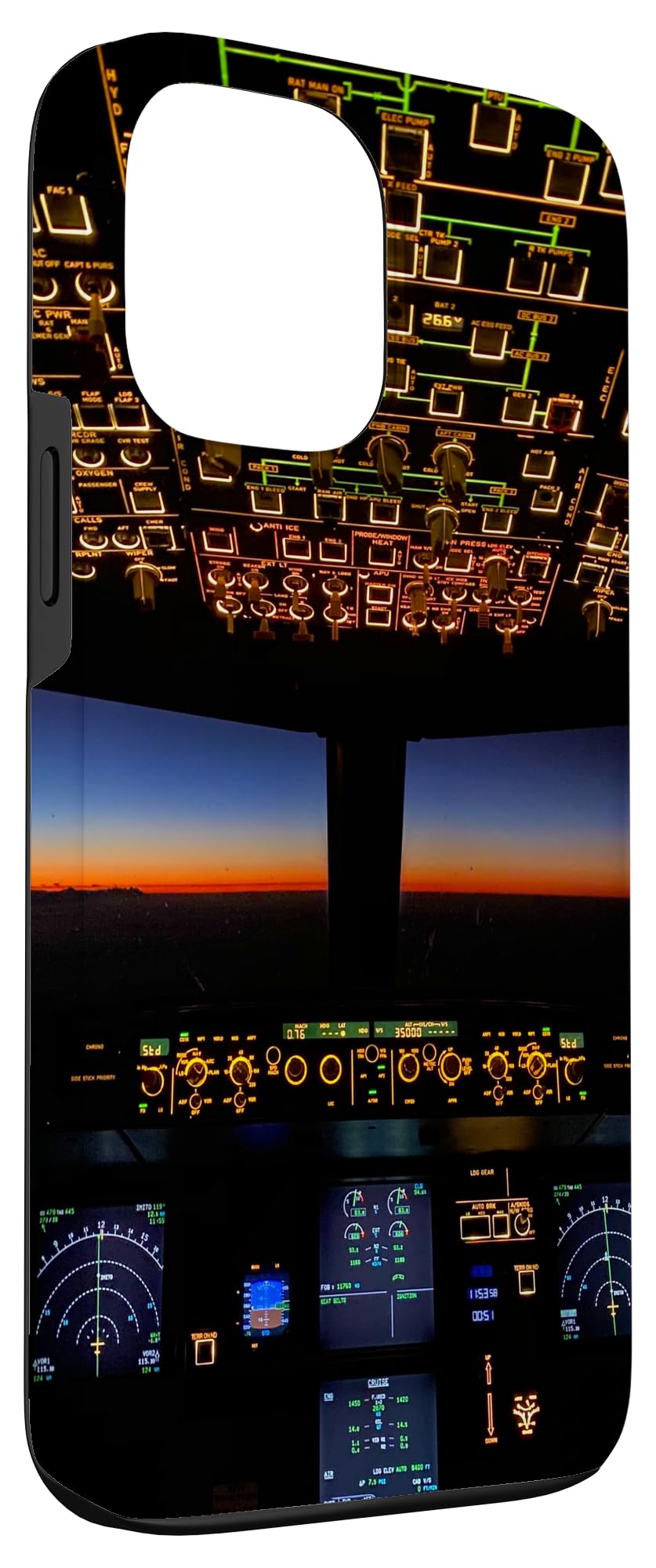 iPhone 13 Pro Max Plane Cockpit flight instruments Aircraft Pilot Aviation Case