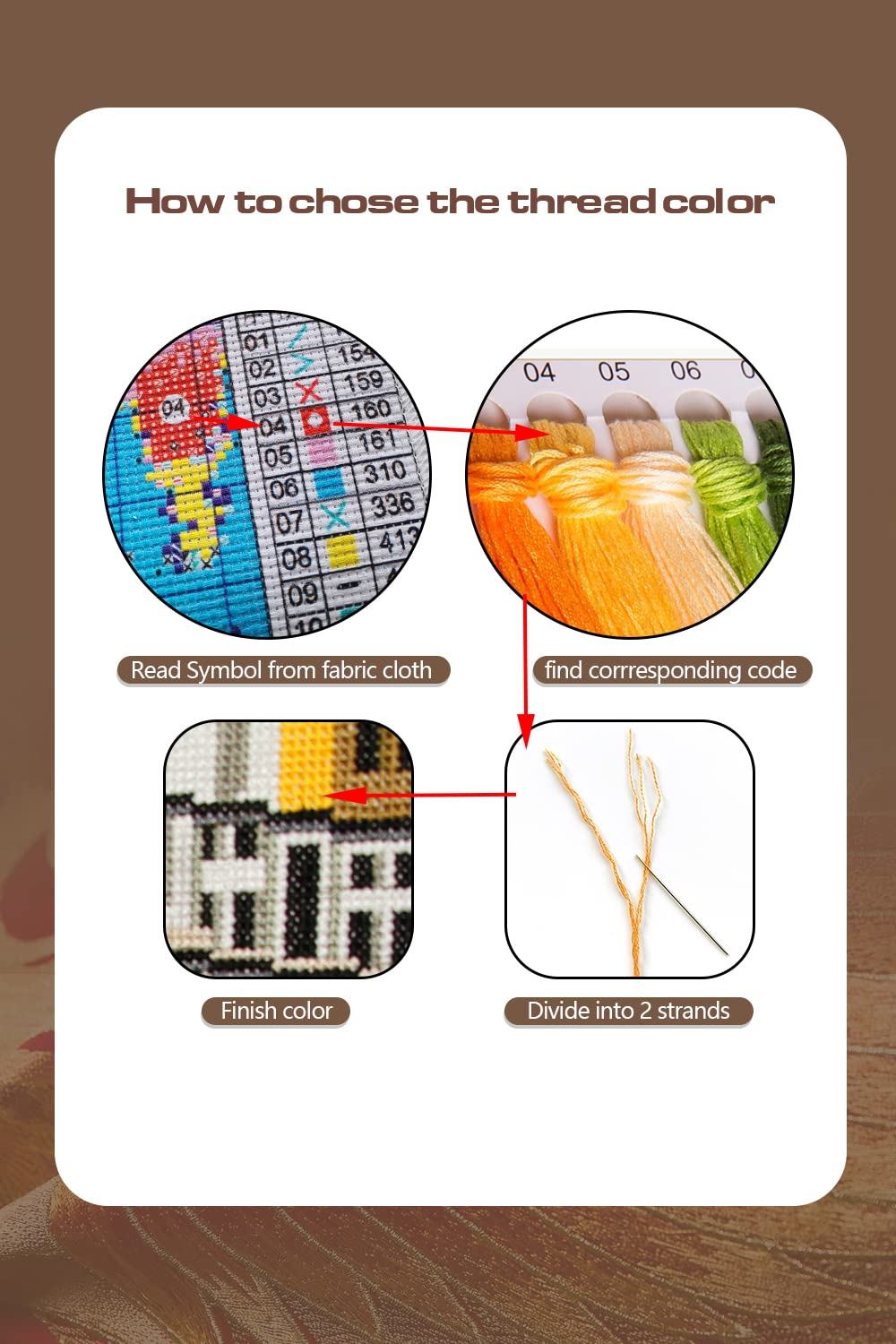 owl Cross Stitch Kits for Beginners Adults Pre-Printed Pattern 11CT DIY Embroidery Easy Needlepoint Kits Personalized Gifts for Home Decor 16x20inch