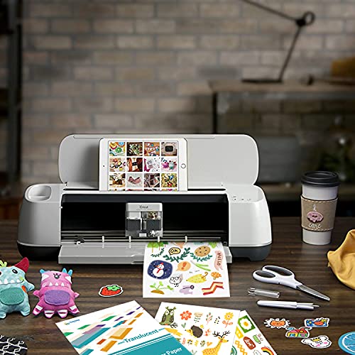 Sticker Paper Printable Vinyl for Inkjet Printer, 50 Sheets Translucent Waterproof Clear Labels