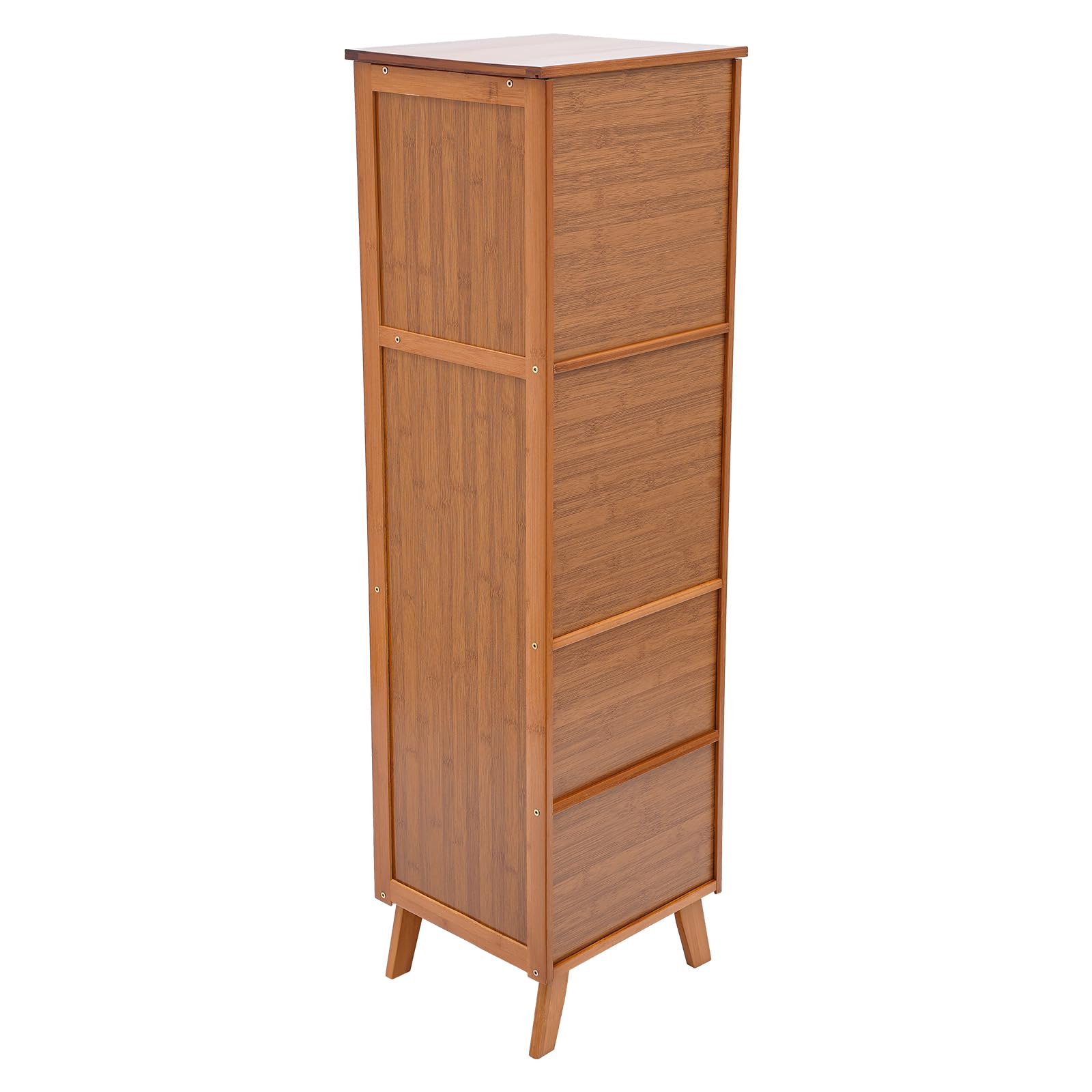 Treliamd Wood Storage Cabinet, Cupboard with 1 Door and 2 Drawers, Display Cabinet, Kitchen Cupboard Storage Organizer for Bedroom, Kitchen, Living Room, Brown