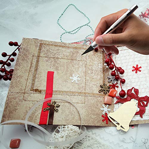 Fancii Precision Craft Knife Set 16 Pieces - Professional Razor Sharp Knives for Art, Hobby, Scrapbooking and Sculpture β Includes Stencil, Fine Point, Scoring, Chiseling Blades