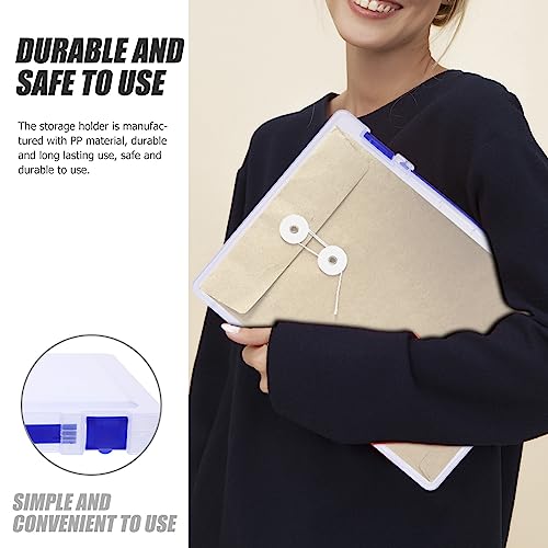 Cabilock Office Accessories Tabletop Accessories Organizer Clear Paper Desktop Accessories Desk for Office Book Accessories Tabletop Organizer Multifunction Office Paper Pp A4