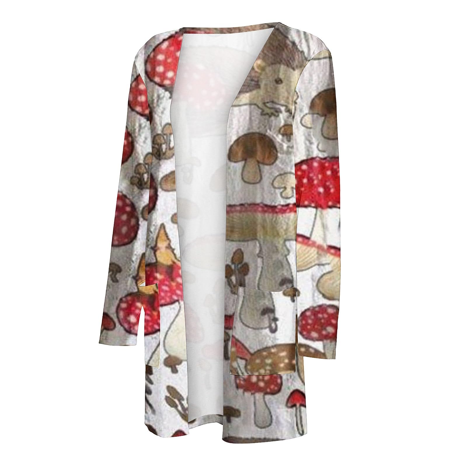 Women's 2023 Fall Fashion Cardigan Sweater Lightweight Open Front Casual Long Cardigans Outfits with Pockets Fall Tops